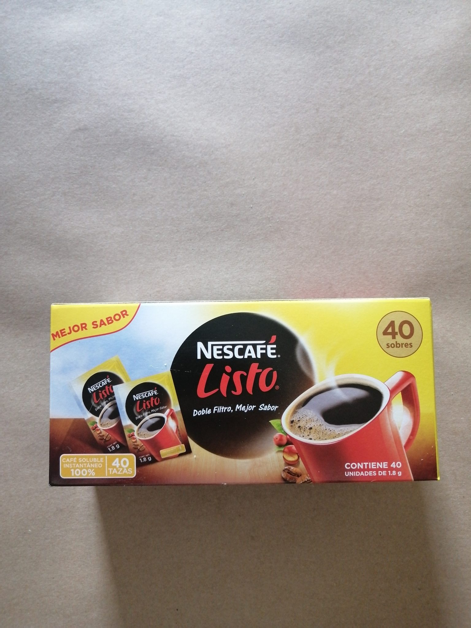 Caja NESCAFÉ Listo 40 Unid. – Naranjo Market