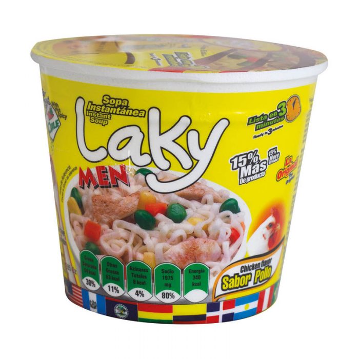 Sopa Instantánea Pollo Laky Men 75g – Naranjo Market